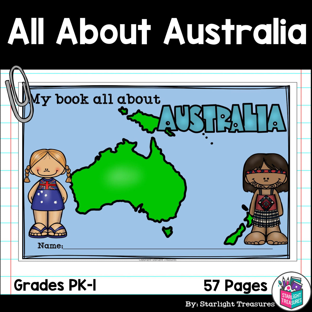 All About Australia (Continent) Complete Unit with Activities for Earl ...