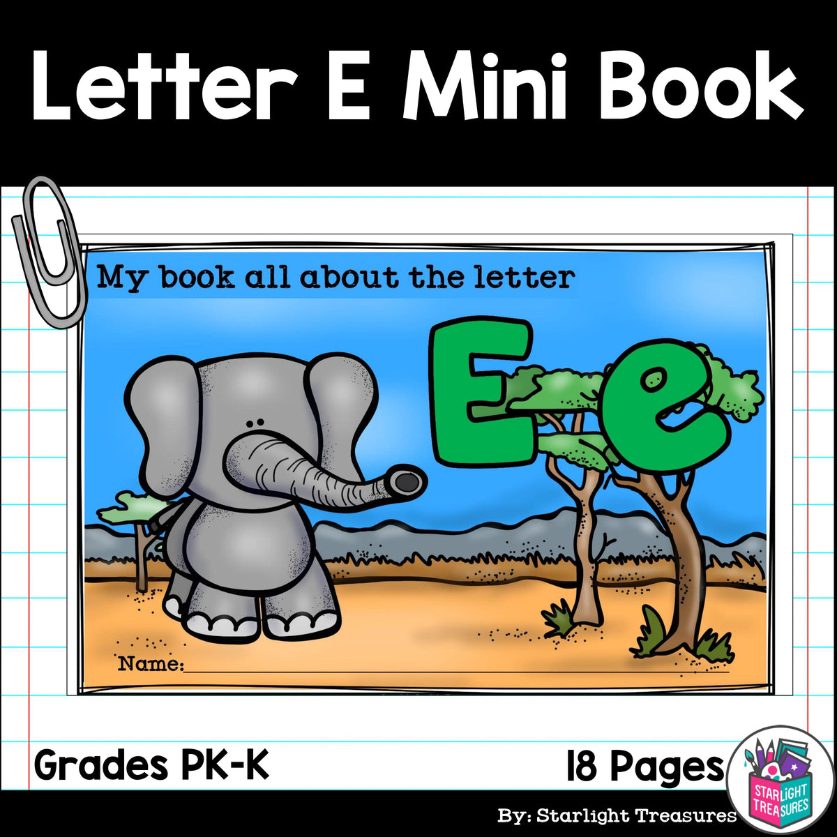 Alphabet Letter of the Week: The Letter E Mini Book – Starlight ...