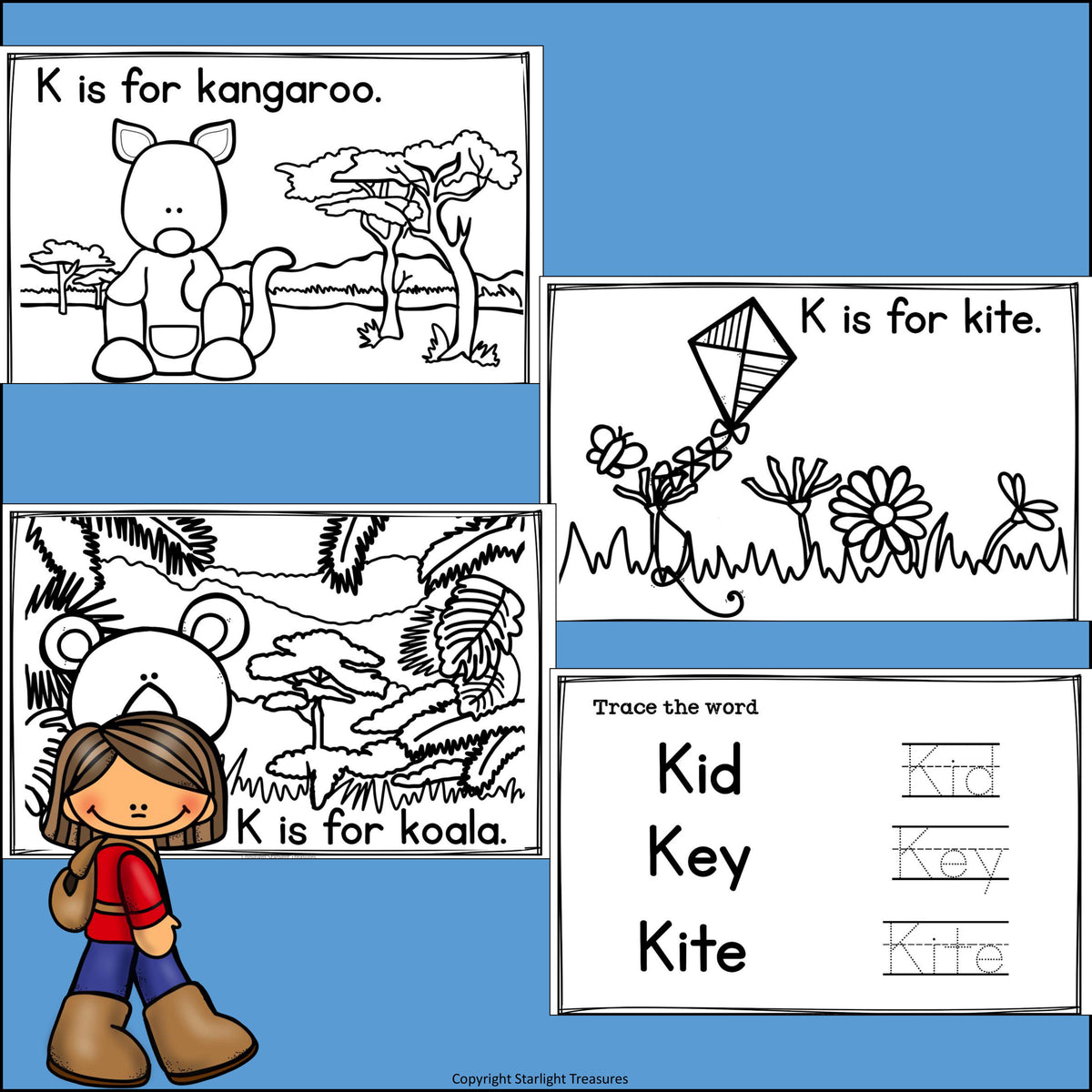 Alphabet Letter of the Week: The Letter K Mini Book – Starlight ...