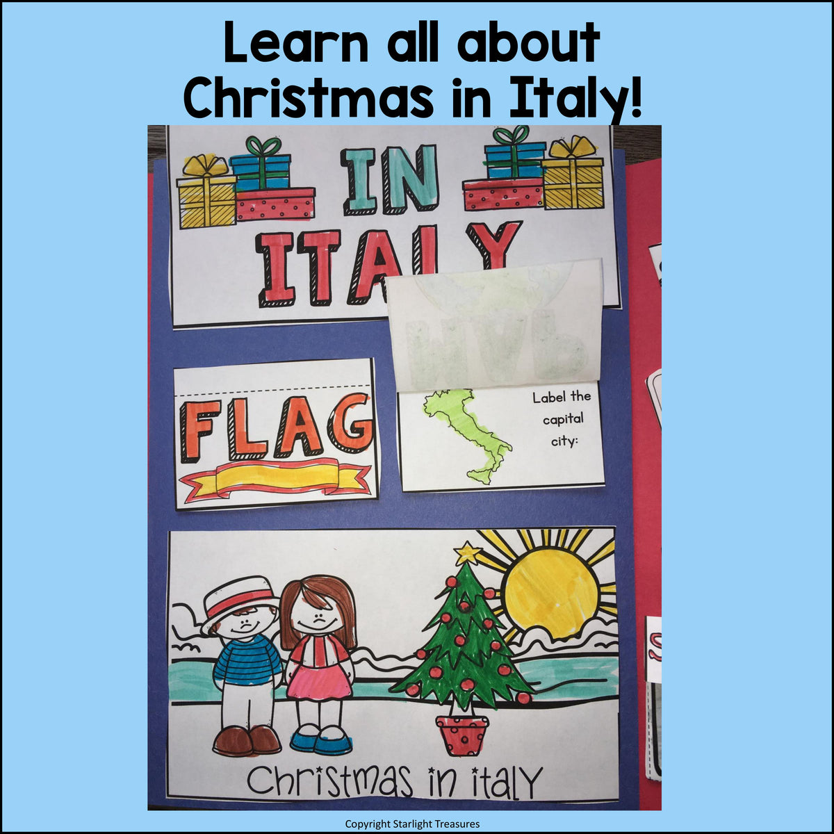 Christmas in Italy Lapbook for Early Learners – Starlight Treasures LLC