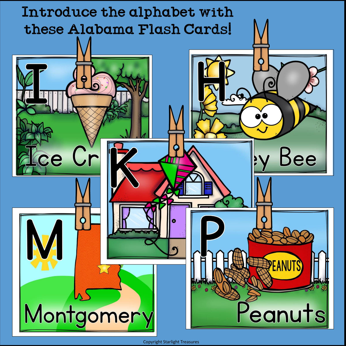 Alphabet Flash Cards for Early Readers - State of Alabama – Starlight ...