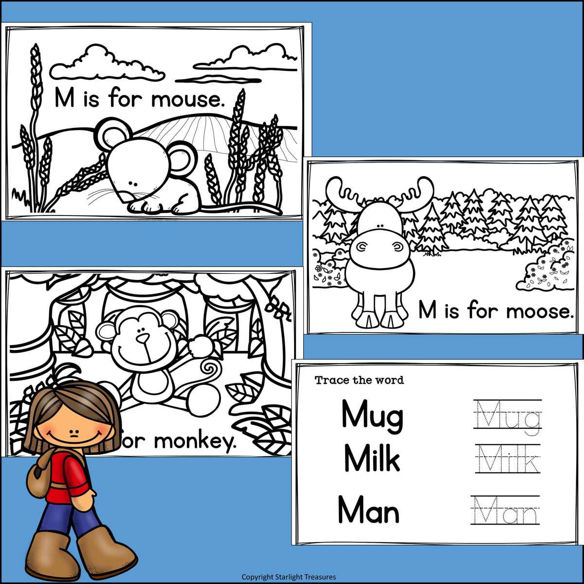 Alphabet Letter of the Week: The Letter M Mini Book – Starlight ...