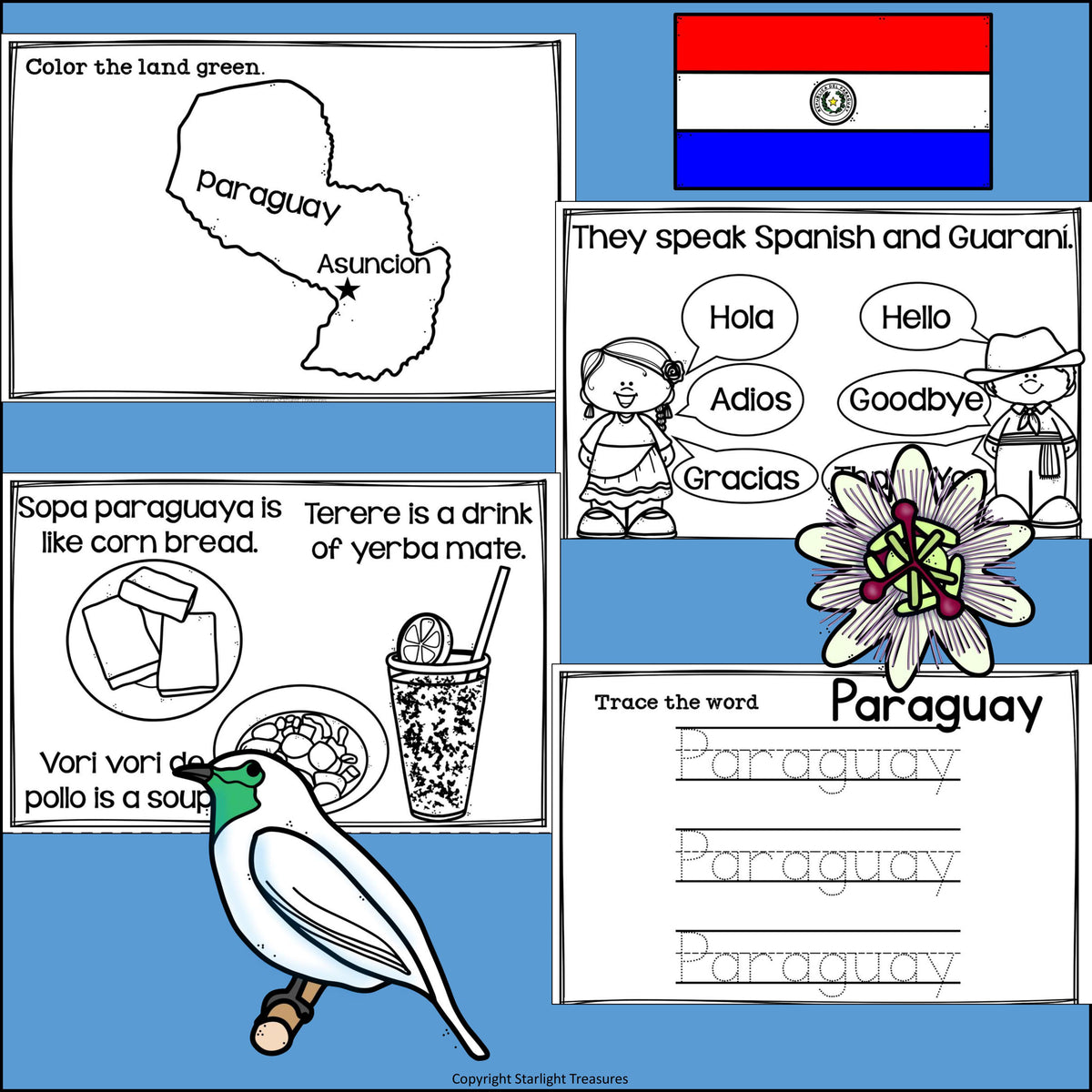 Paraguay Mini Book for Early Readers - A Country Study – Starlight ...