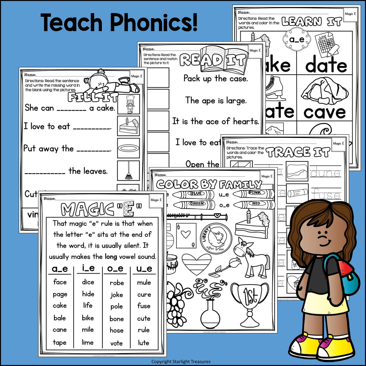 Magic E Worksheets and Activities for Early Readers - Phonics ...