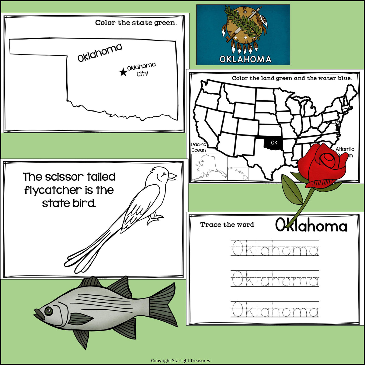 Oklahoma Mini Book for Early Readers - A State Study – Starlight ...