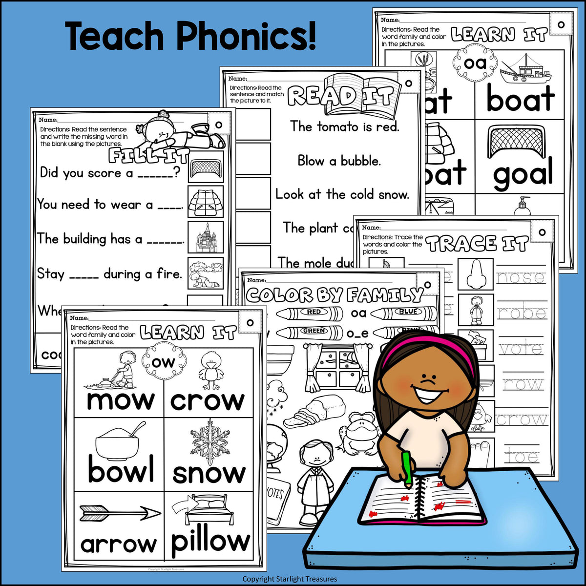 Long O Worksheets and Activities for Early Readers - Phonics ...