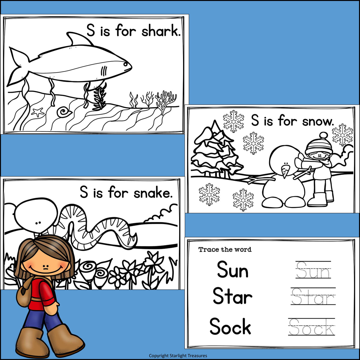 Alphabet Letter of the Week: The Letter S Mini Book – Starlight ...