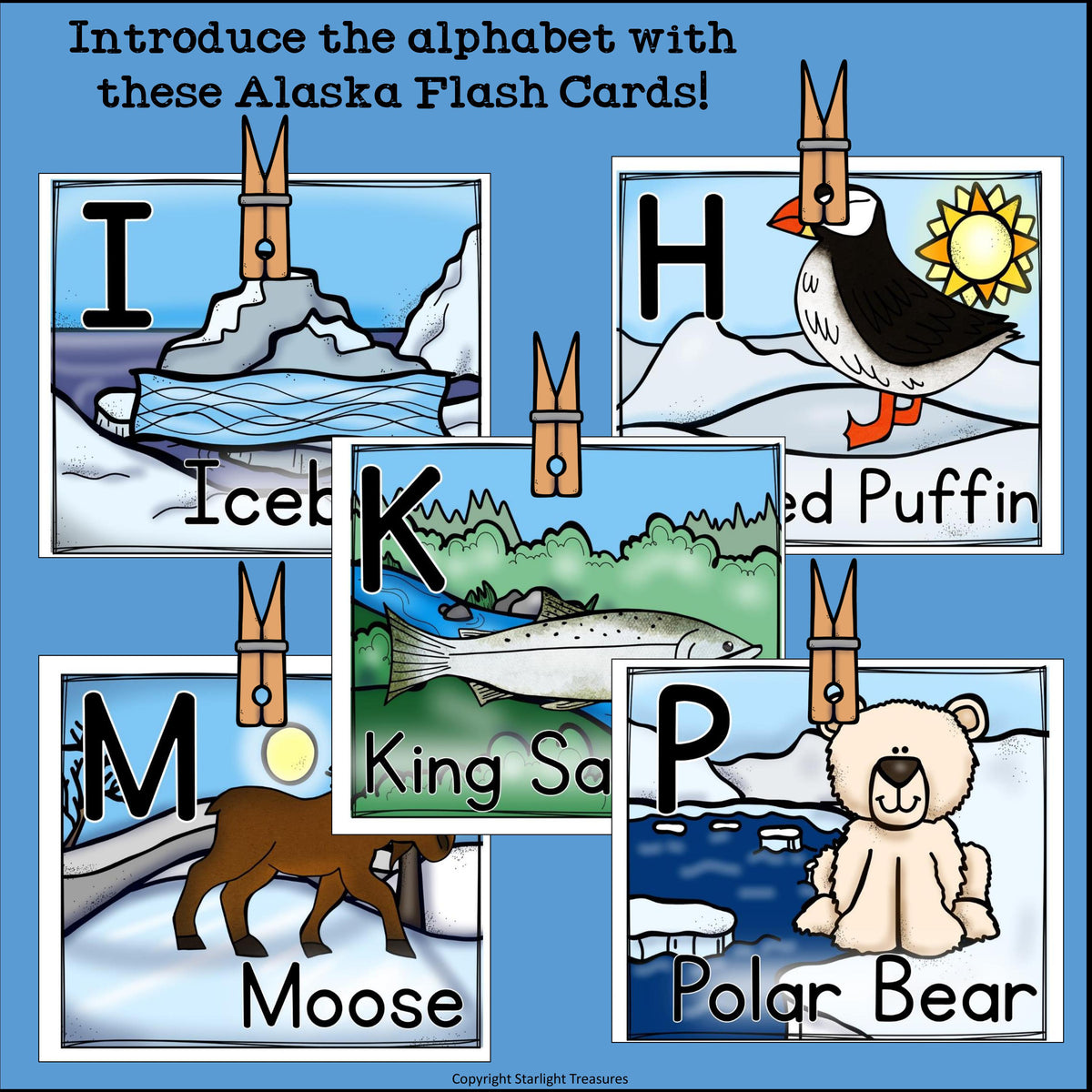 Alphabet Flash Cards for Early Readers - State of Alaska – Starlight ...