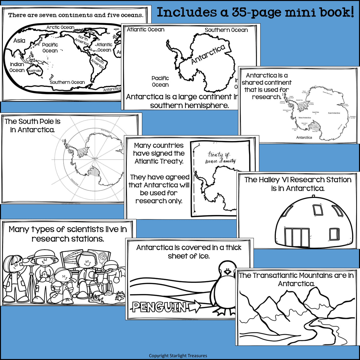 All About Antarctica Complete Unit with Activities for Early Readers ...