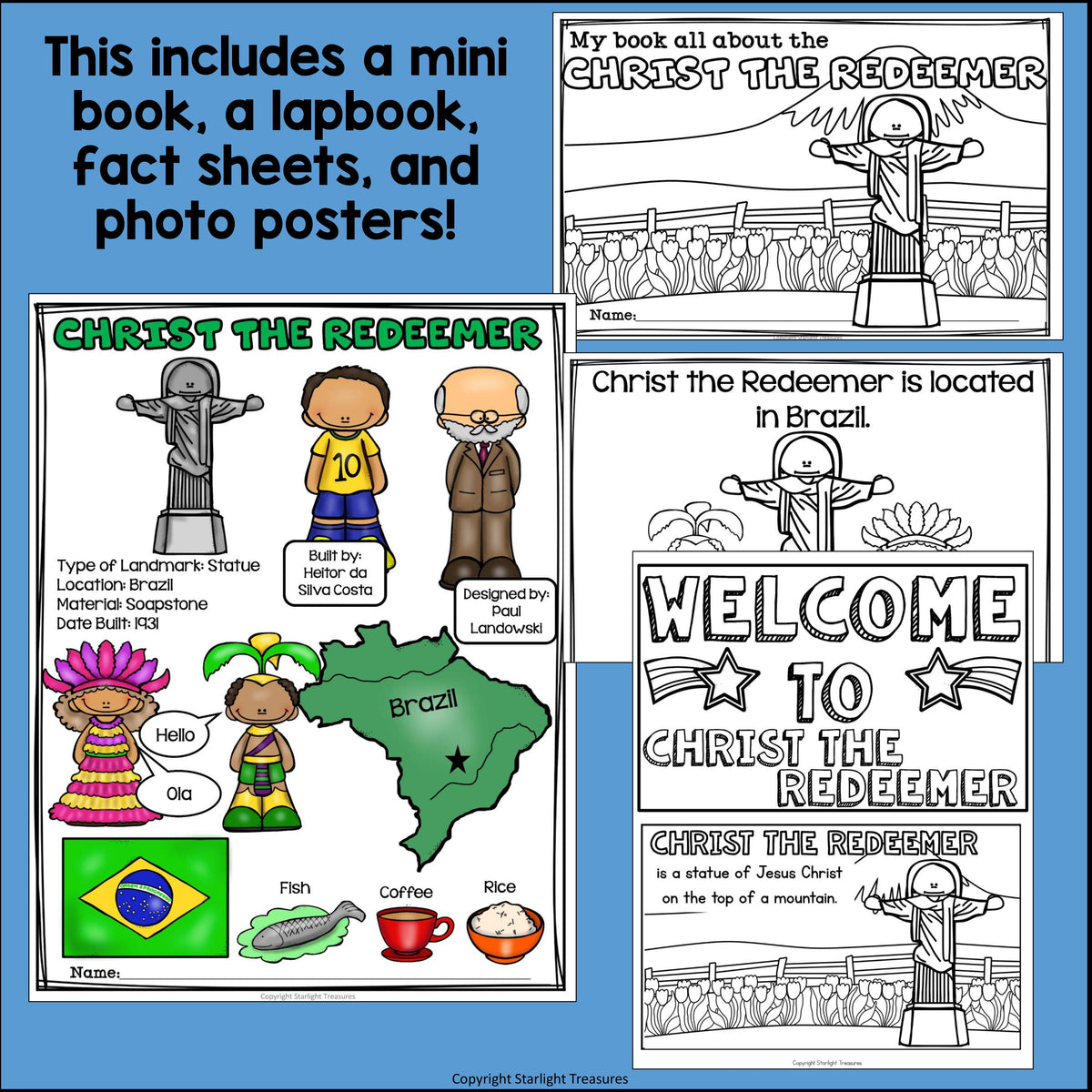 Christ the Redeemer Complete Unit for Early Learners - World Landmarks ...