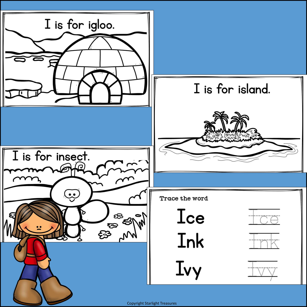 Alphabet Letter of the Week: The Letter I Mini Book – Starlight ...