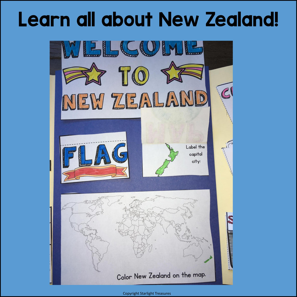 New Zealand Lapbook for Early Learners - A Country Study – Starlight ...