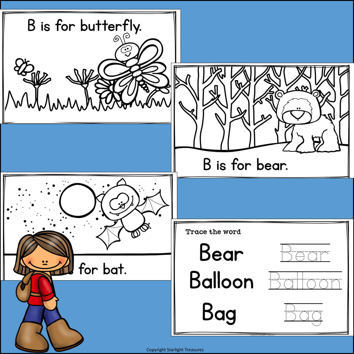 Alphabet Letter of the Week: The Letter B Mini Book – Starlight ...