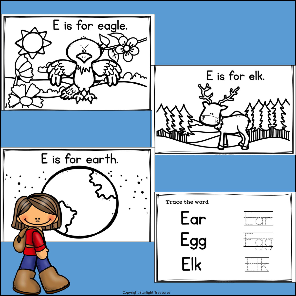 Alphabet Letter of the Week: The Letter E Mini Book – Starlight ...