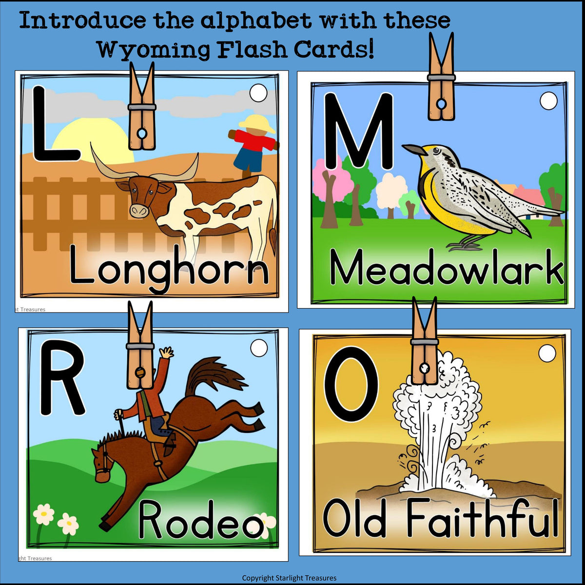 Alphabet Flash Cards for Early Readers - State of Wyoming – Starlight ...