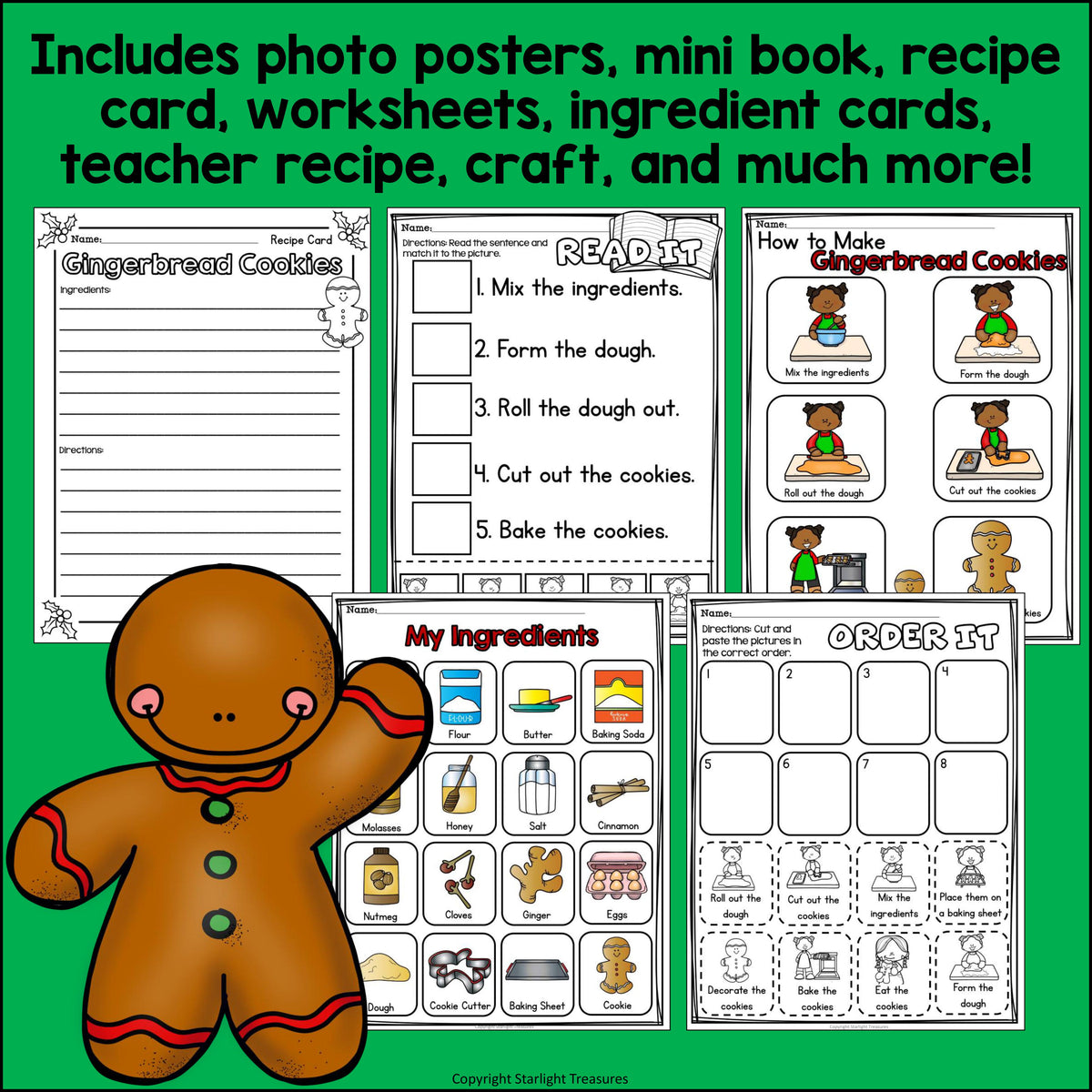 How to Make Gingerbread Cookies for Early Readers - Cooking Class ...