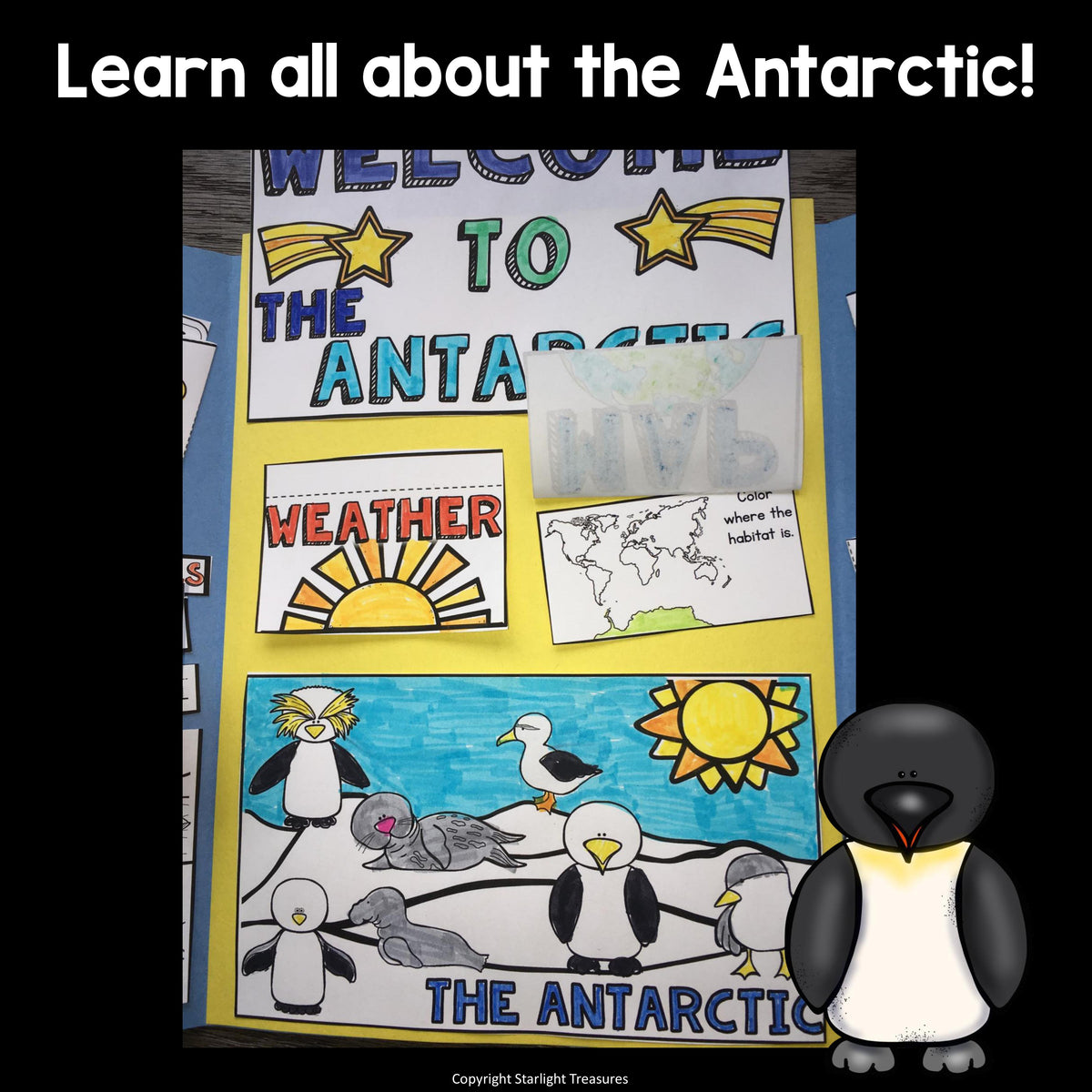 Antarctic Lapbook for Early Learners - Animal Habitats – Starlight ...