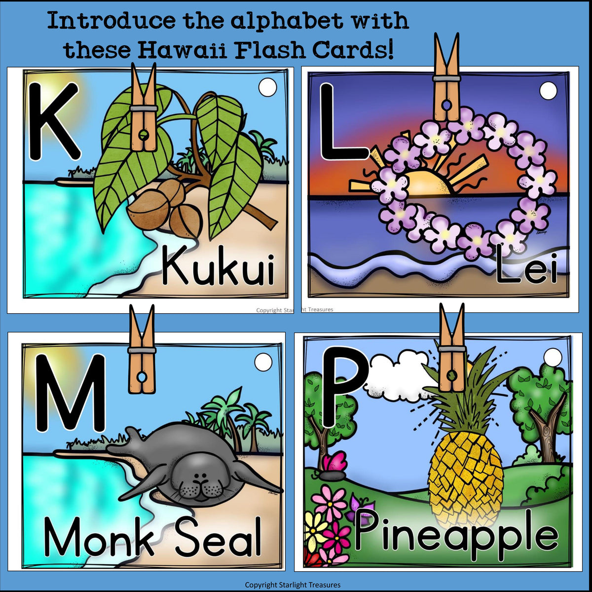 Alphabet Flash Cards for Early Readers - State of Hawaii – Starlight ...