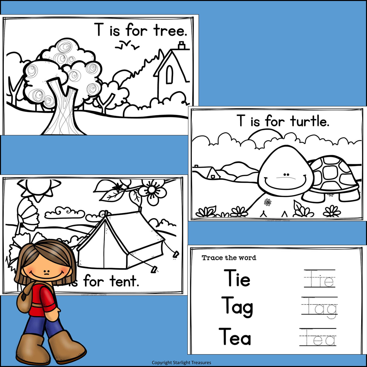 Alphabet Letter of the Week: The Letter T Mini Book – Starlight ...