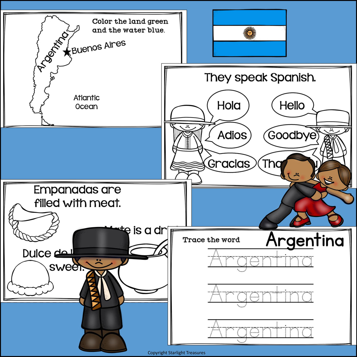 Argentina Mini Book for Early Readers - A Country Study – Starlight ...