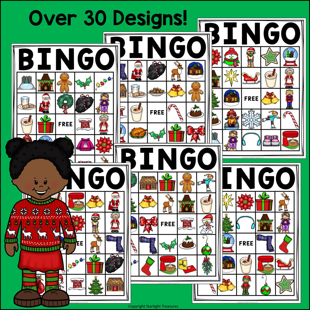 Christmas Bingo Cards for Early Readers - Christmas Winter Bingo FREEB ...