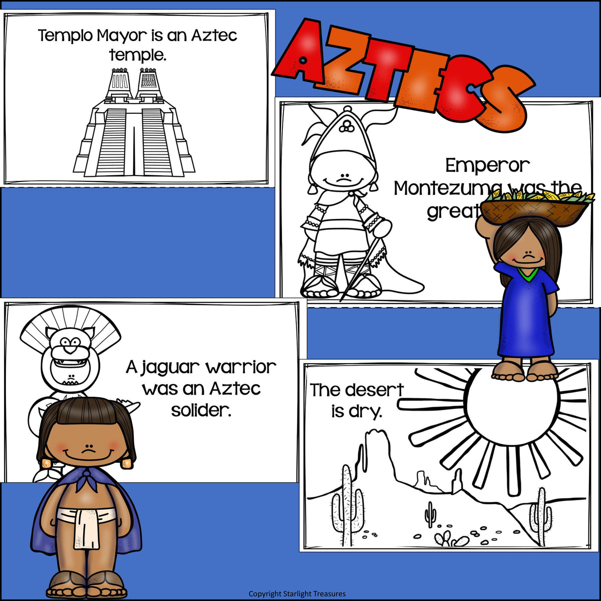 Aztec Mini Book for Early Readers – Starlight Treasures LLC