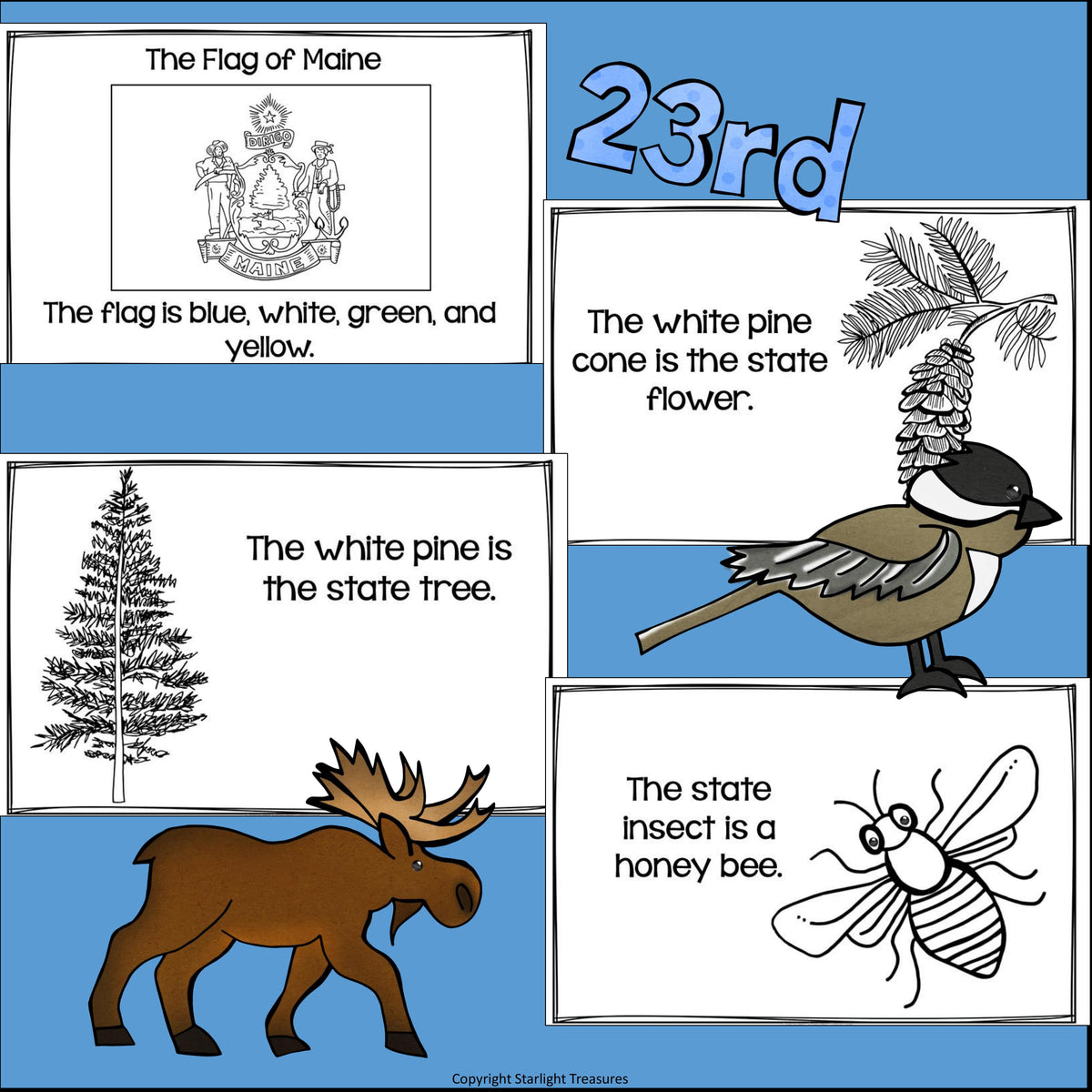 Maine Mini Book for Early Readers - A State Study – Starlight Treasures LLC