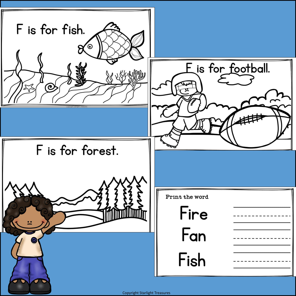 Alphabet Letter of the Week: The Letter F Mini Book – Starlight ...