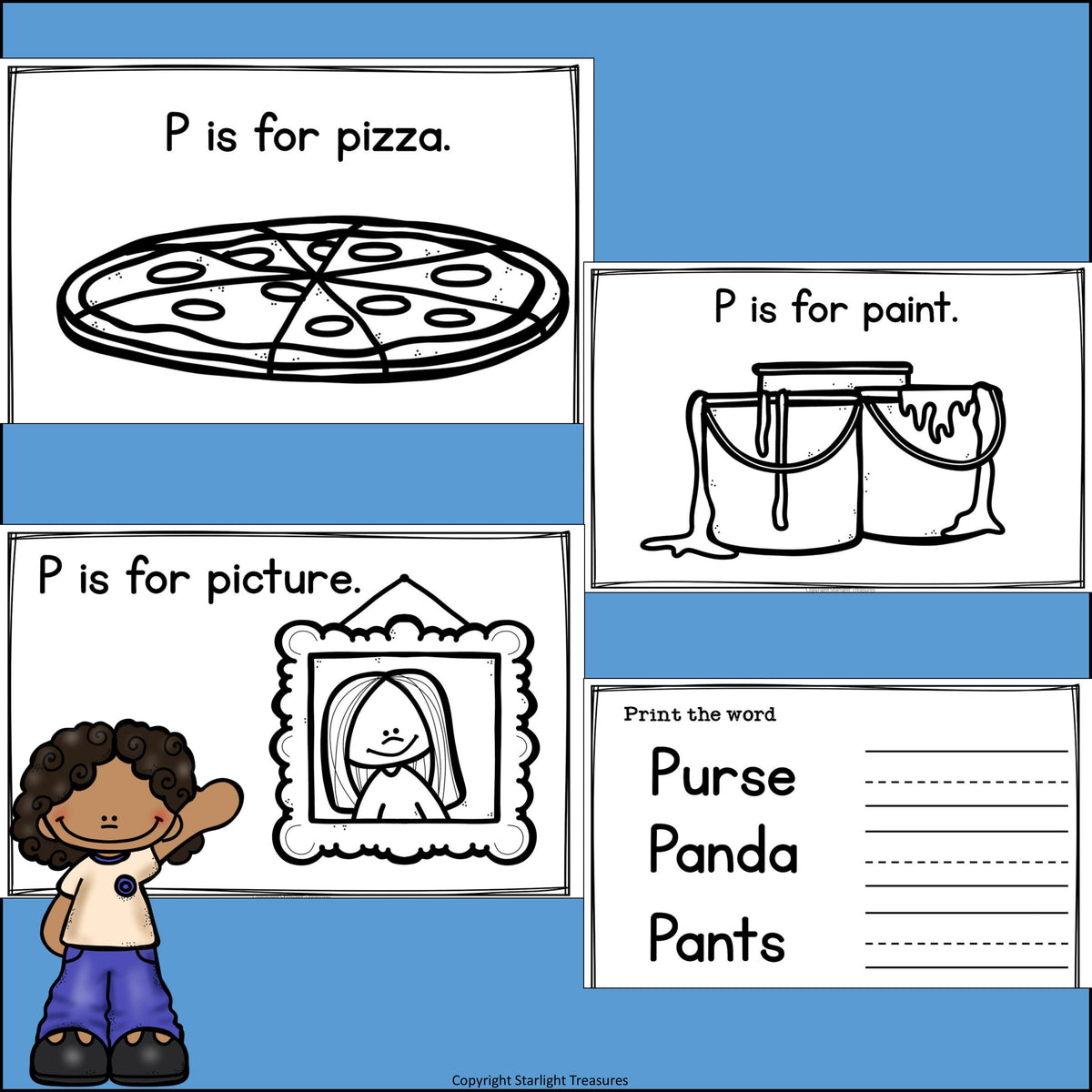 Alphabet Letter of the Week: The Letter P Mini Book – Starlight ...