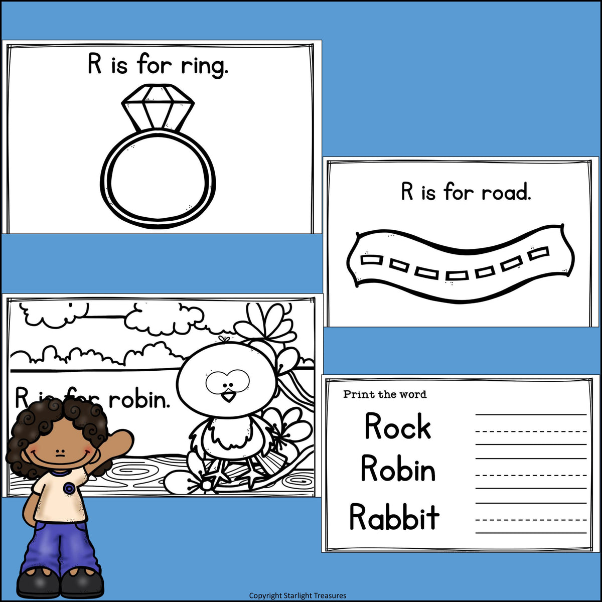 Alphabet Letter of the Week: The Letter R Mini Book – Starlight ...