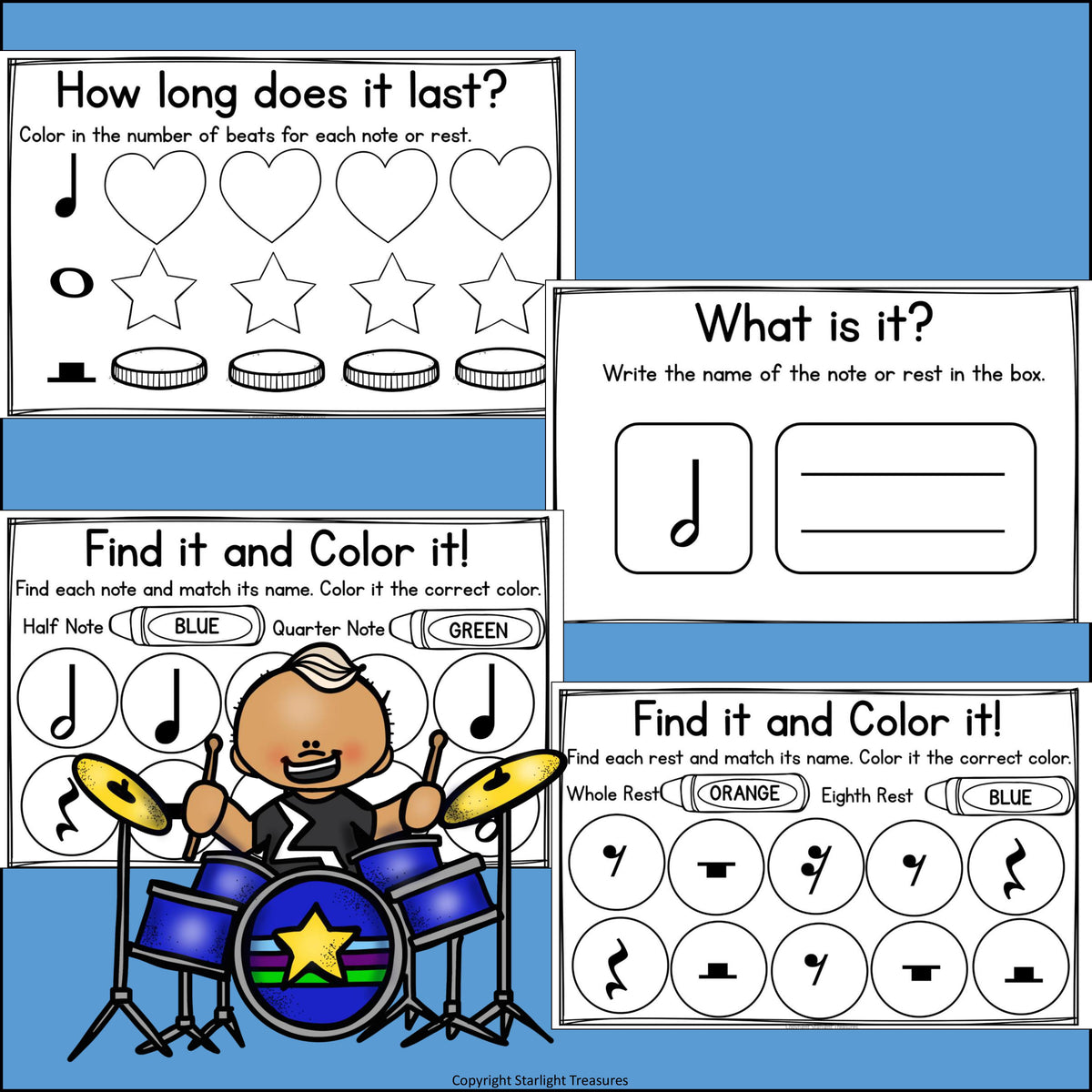 Music Mini Book for Early Readers (Notes, Rests, Symbols, Genres, & In ...