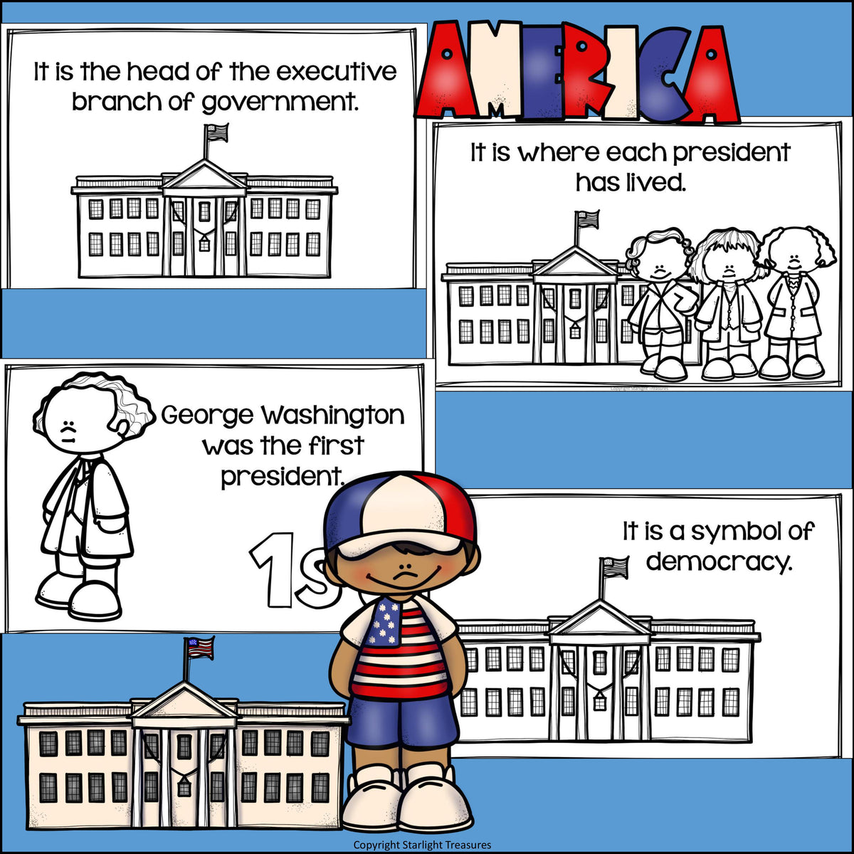 White House Mini Book for Early Readers: American Symbols – Starlight ...