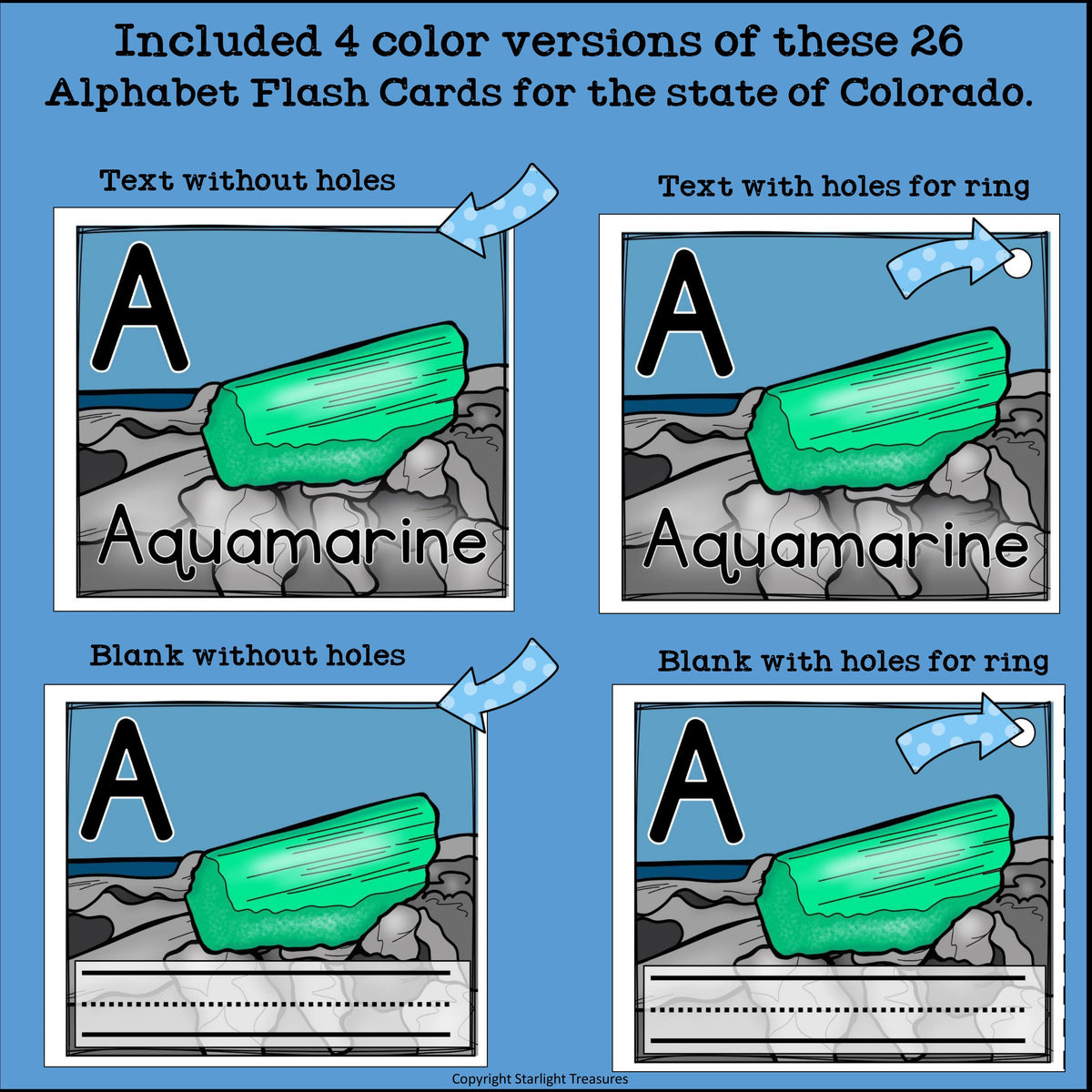 Alphabet Flash Cards for Early Readers - State of Colorado – Starlight ...