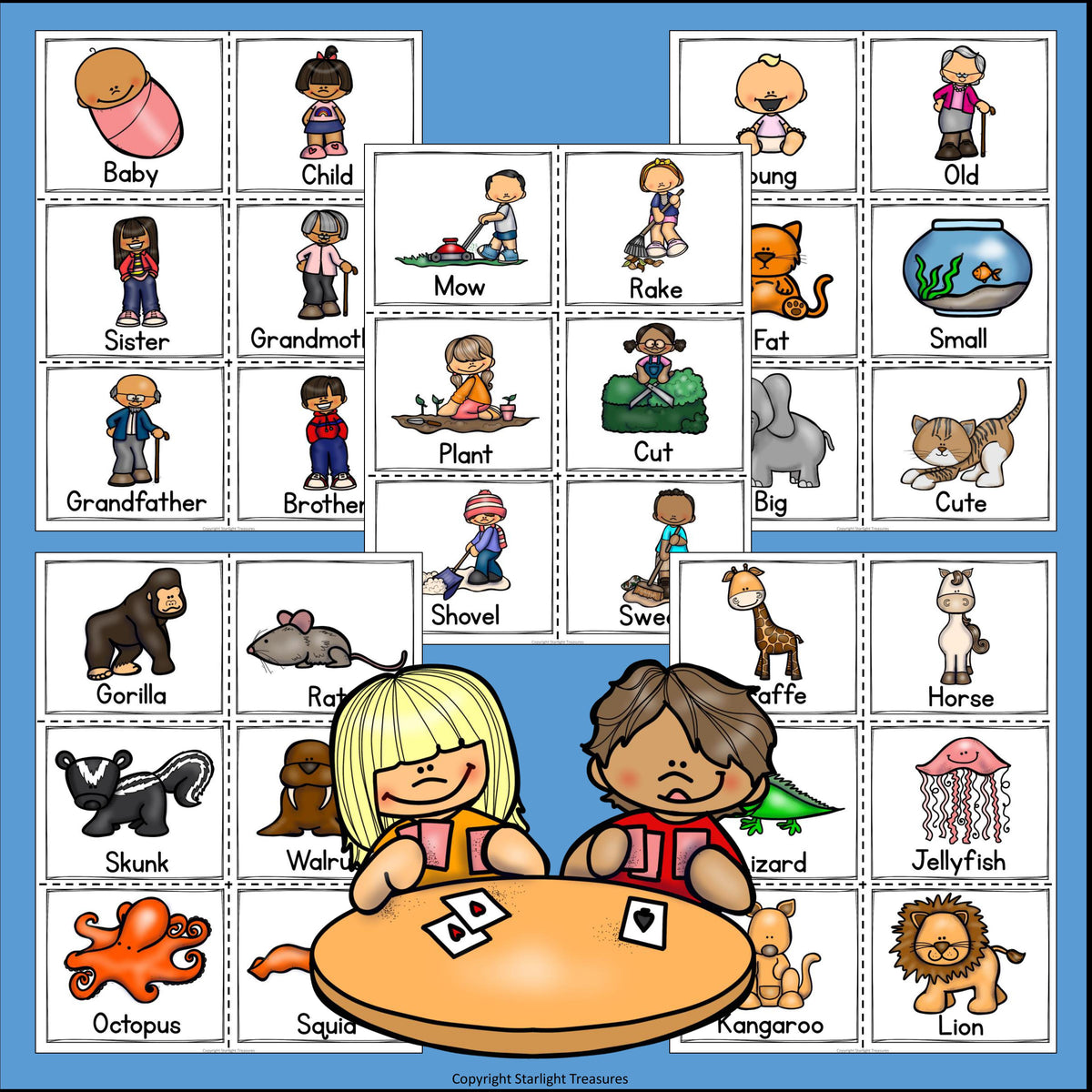 Over 1,000 English Vocabulary Flash Cards for ESL, ELL, Special Ed, Ho ...