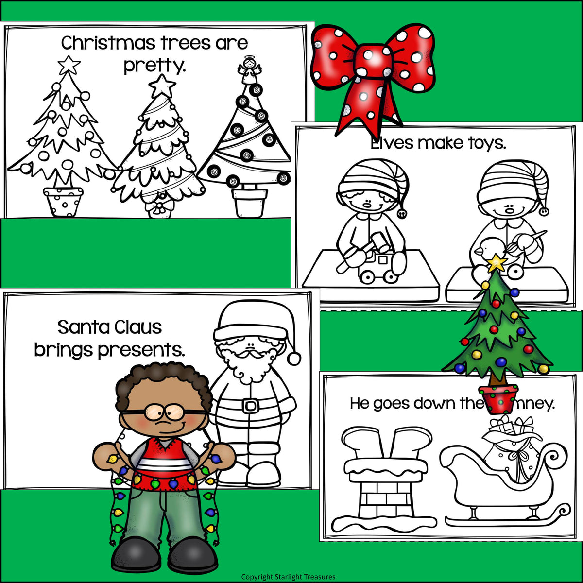 Christmas Mini Book for Early Readers – Starlight Treasures LLC