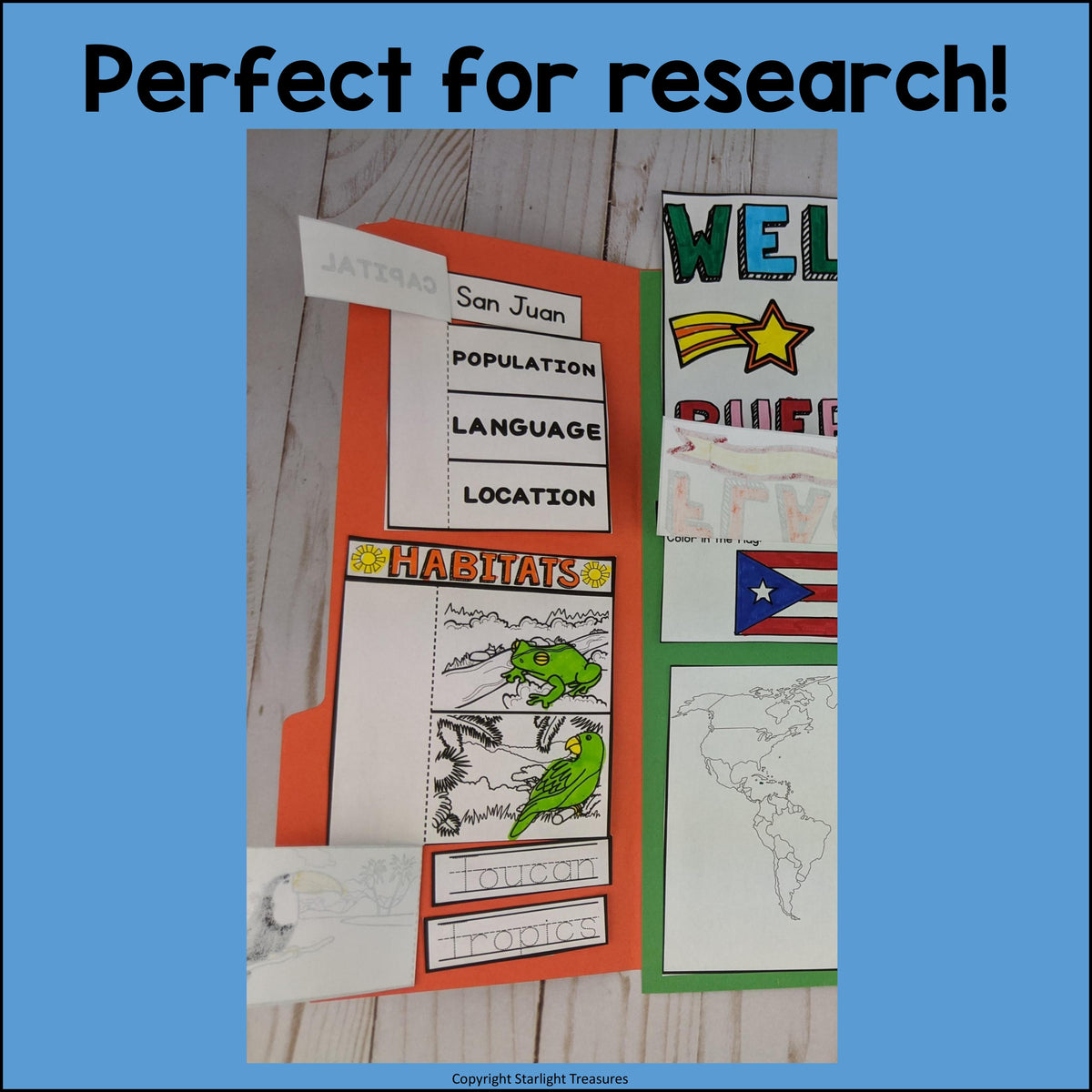 Puerto Rico Lapbook for Early Learners - A Country Study – Starlight ...