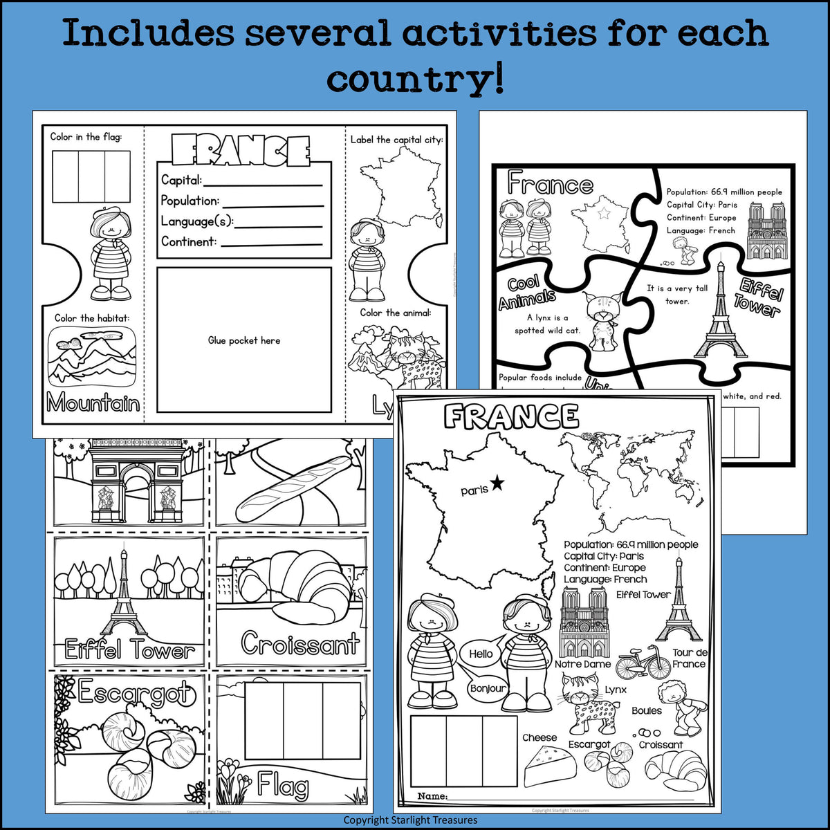 All About Europe Complete Unit with Activities for Early Readers ...