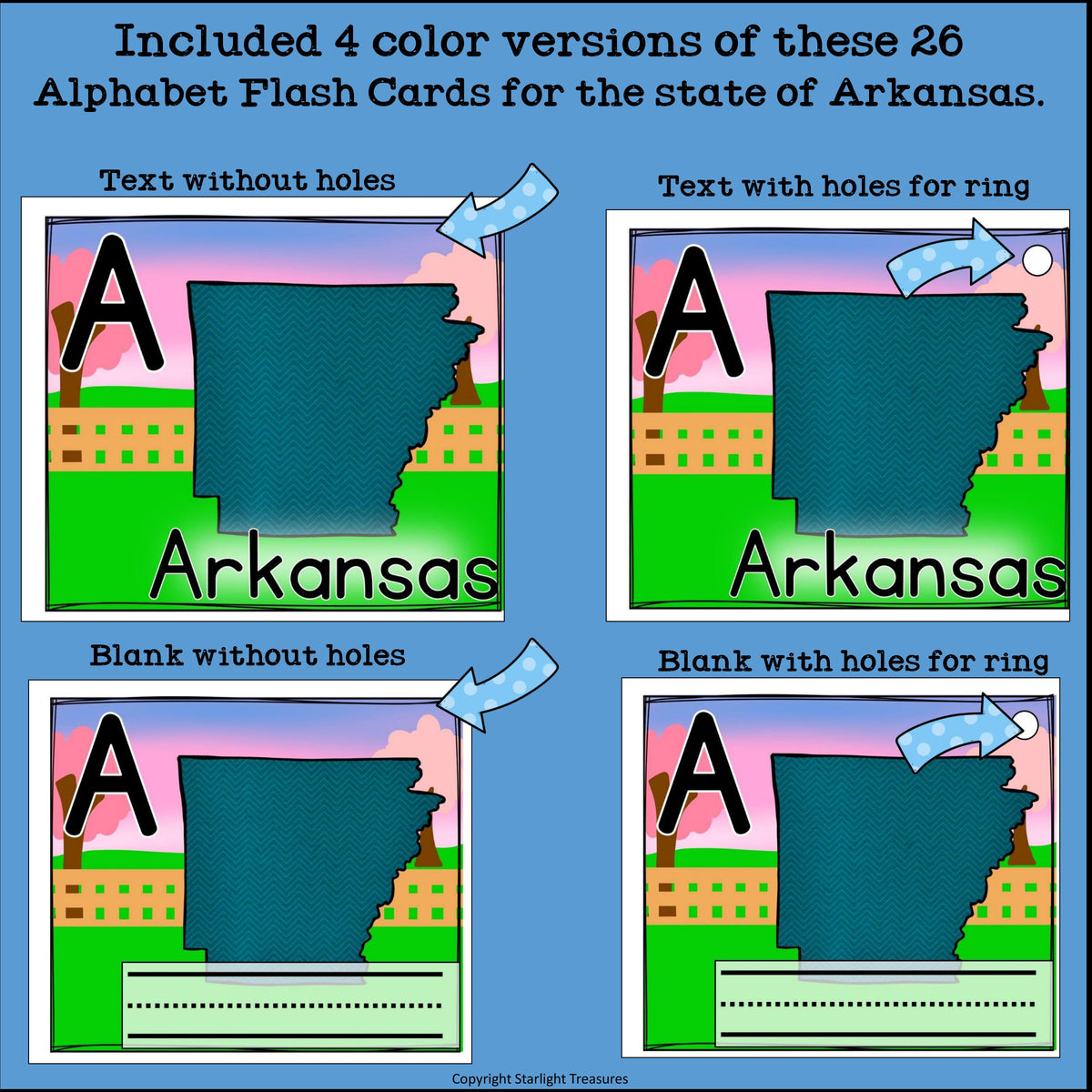 Alphabet Flash Cards for Early Readers - State of Arkansas – Starlight ...