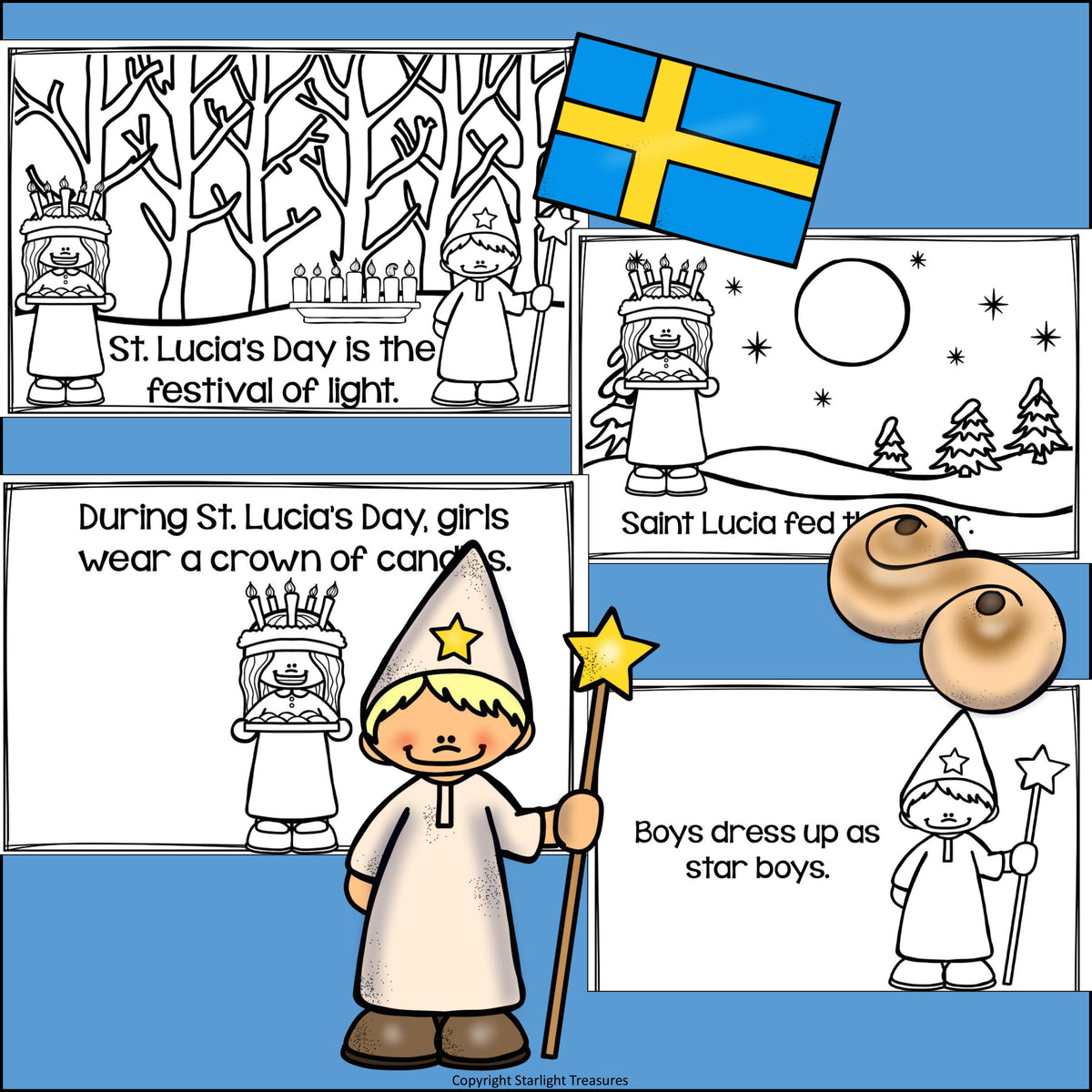 Christmas in Sweden: St. Lucia's Day Mini Book for Early Readers ...