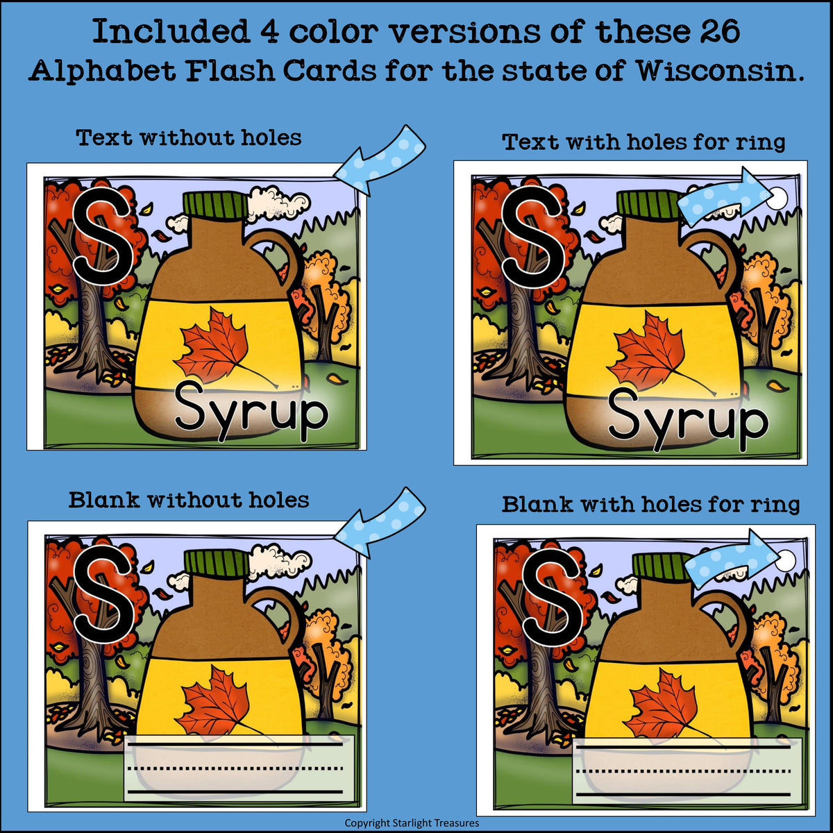 Alphabet Flash Cards for Early Readers - State of Wisconsin – Starlight ...