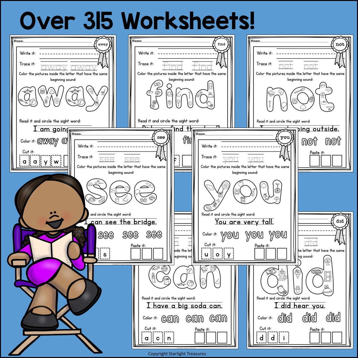Dolch Sight Words Worksheets and Activities for Early Readers #2 ...