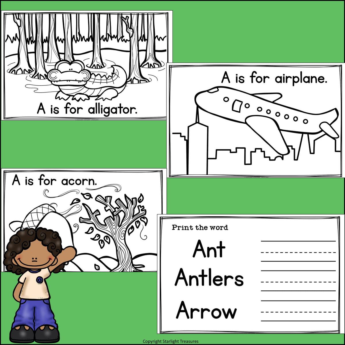 Alphabet Letter of the Week: The Letter A Mini Book – Starlight ...