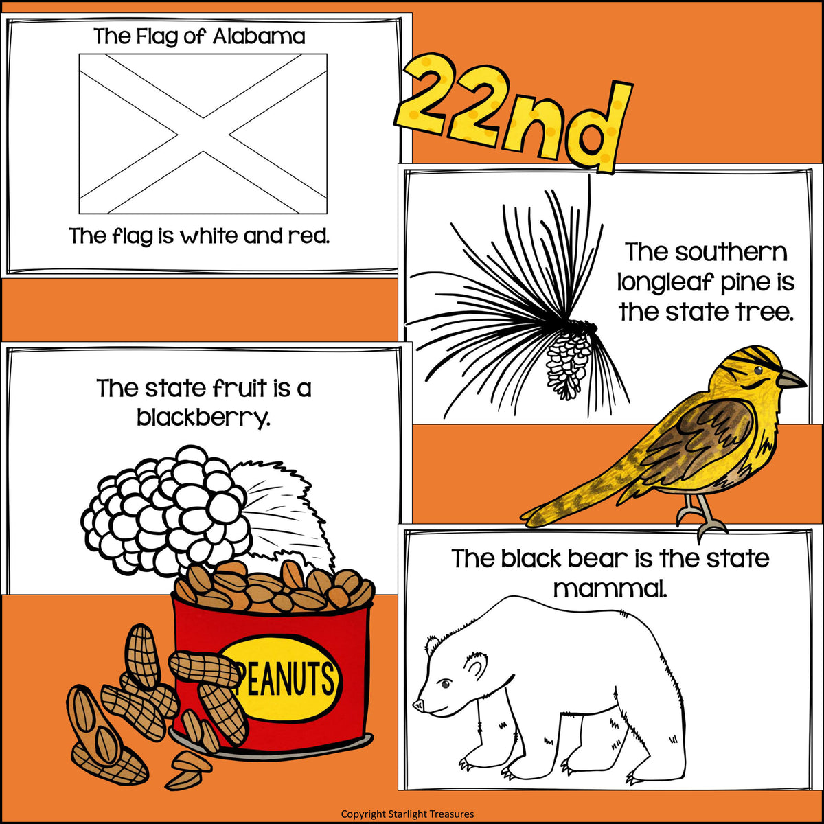 Alabama Mini Book for Early Readers - A State Study – Starlight ...