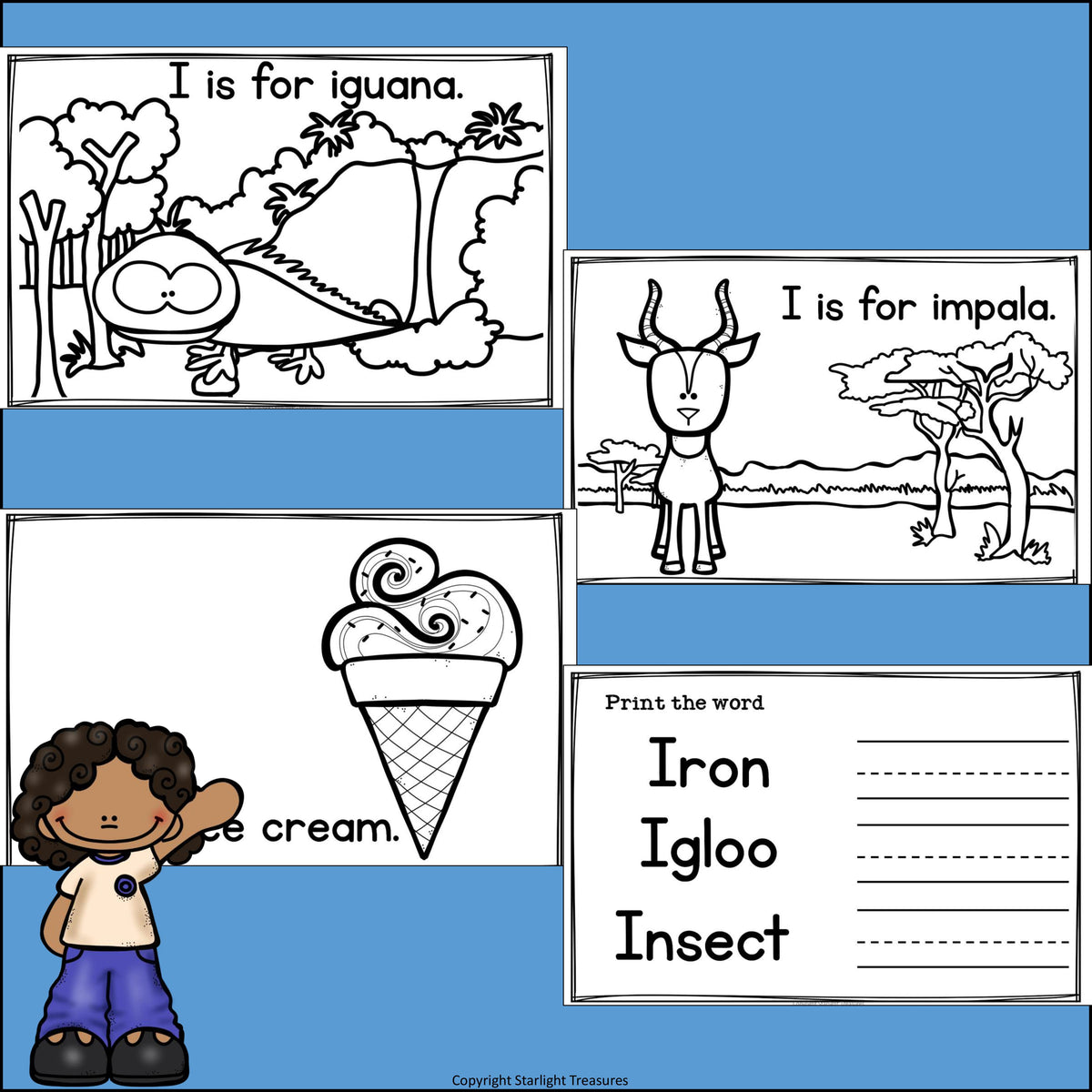 Alphabet Letter of the Week: The Letter I Mini Book – Starlight ...