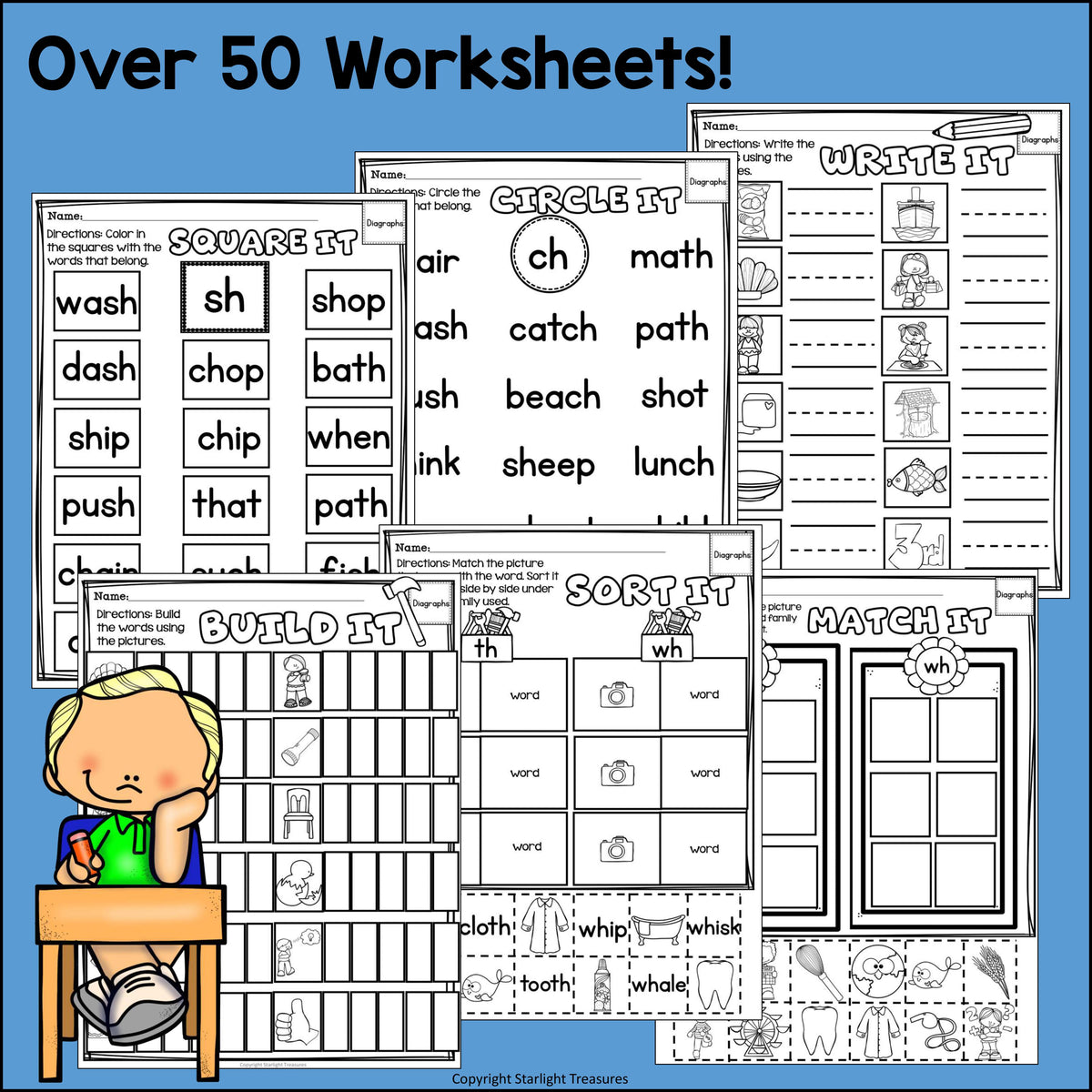 Digraphs Worksheets and Activities for Early Readers - Phonics ...