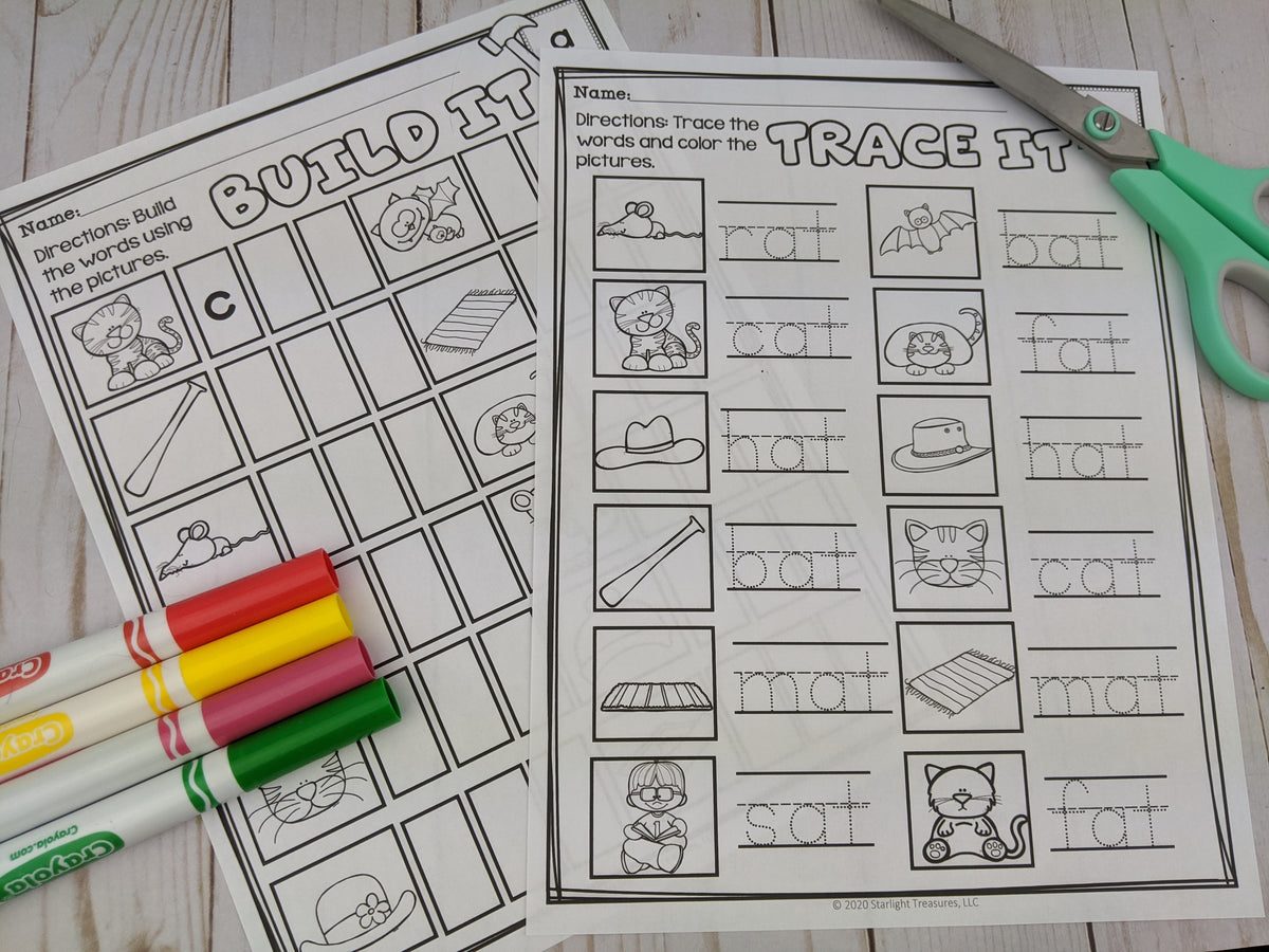 Check Out the AT Word Family FREEBIE! – Starlight Treasures LLC