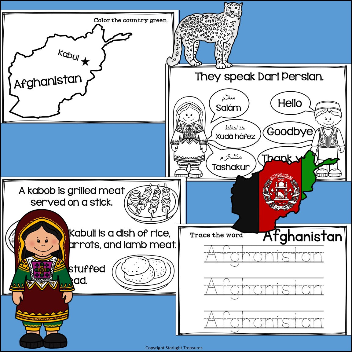 Afghanistan Mini Book for Early Readers - A Country Study – Starlight ...