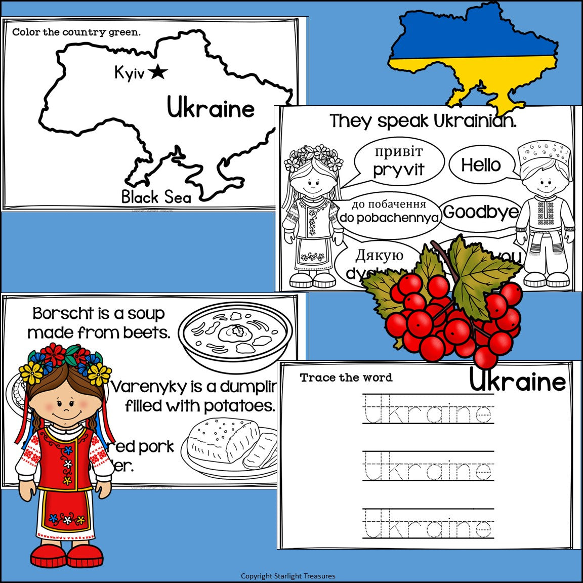 Ukraine Mini Book for Early Readers - A Country Study – Starlight ...