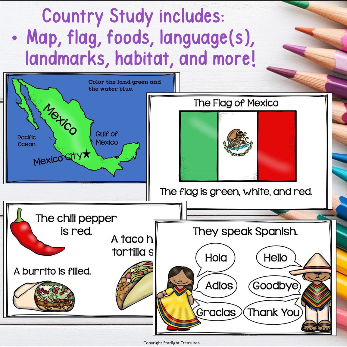 Mexico Mini Book for Early Readers - A Country Study – Starlight ...