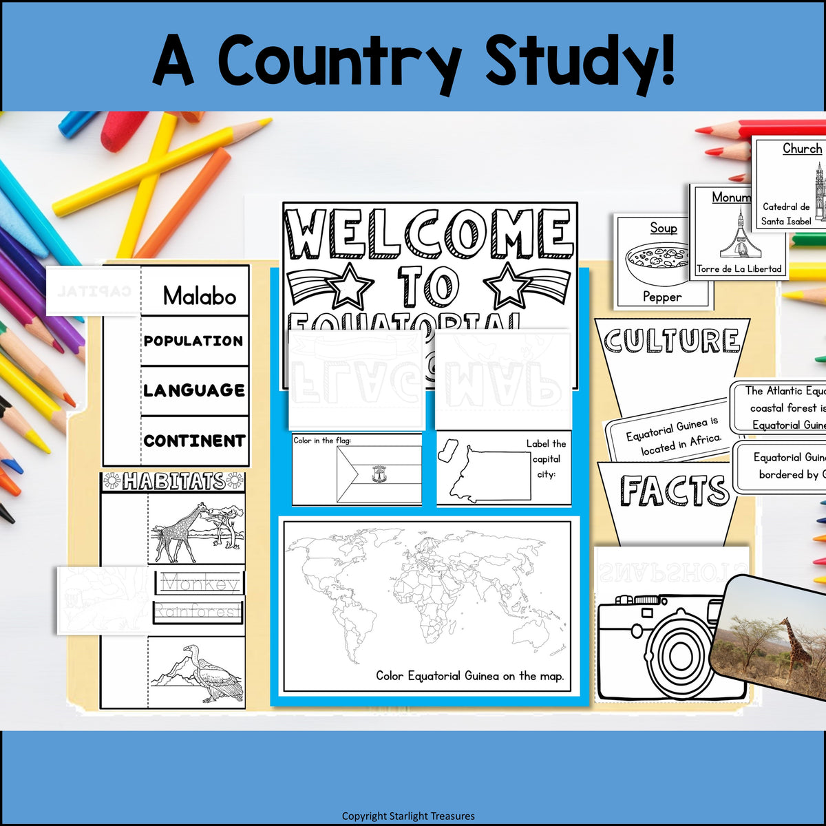 Equatorial Guinea Lapbook for Early Learners - A Country Study ...